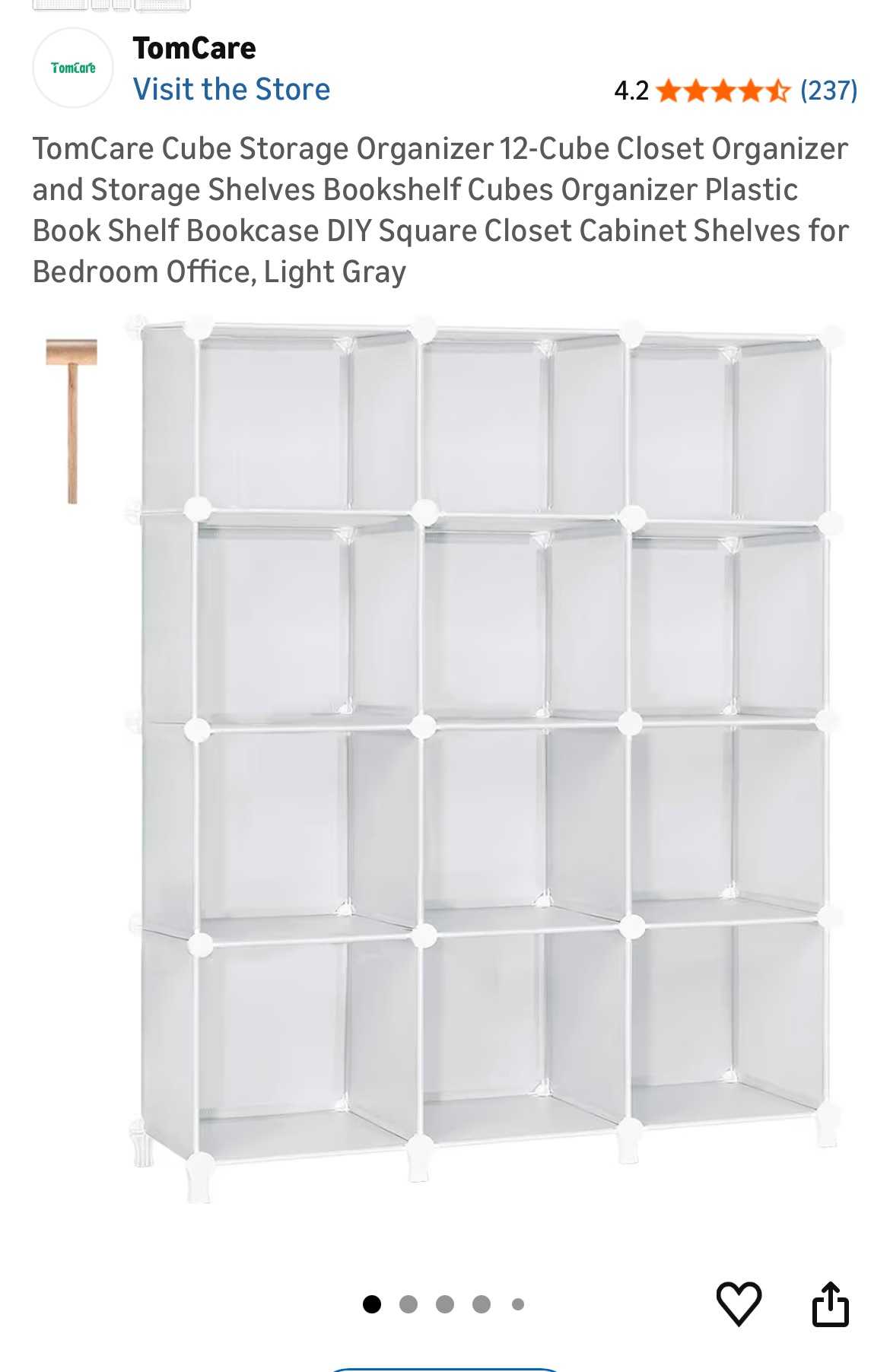 Freecycle: TomCare 12-Cube Storage Organizer